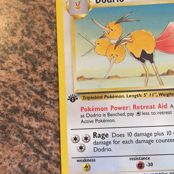 Pokemon | Toys | Dodrio First Edition Pokmon Card | Poshmark